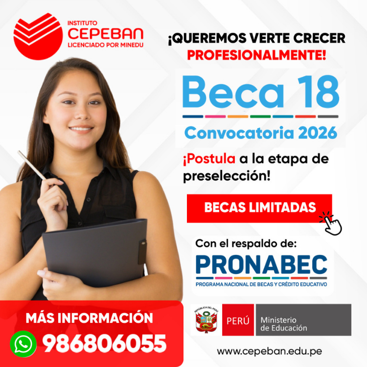Beca-18-2026 | Instituto CEPEBAN